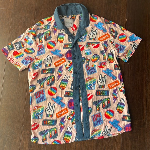 Shirts | Pride Button Down Size Medium | Poshmark